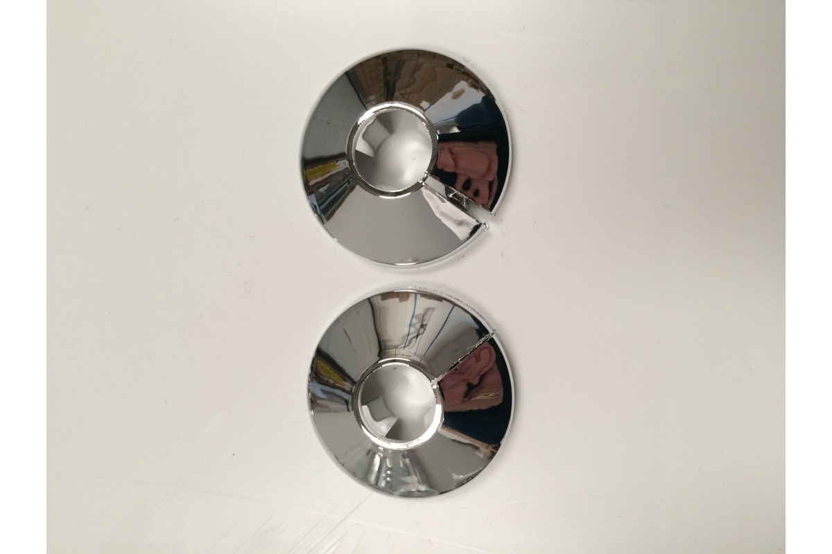 Pipe rosette/covers Bulk bag Silver plastic
